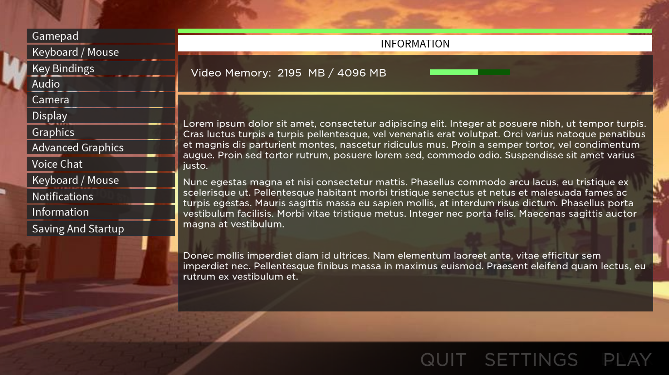 GTA V Main Menu with Loading screen – Clearly Development