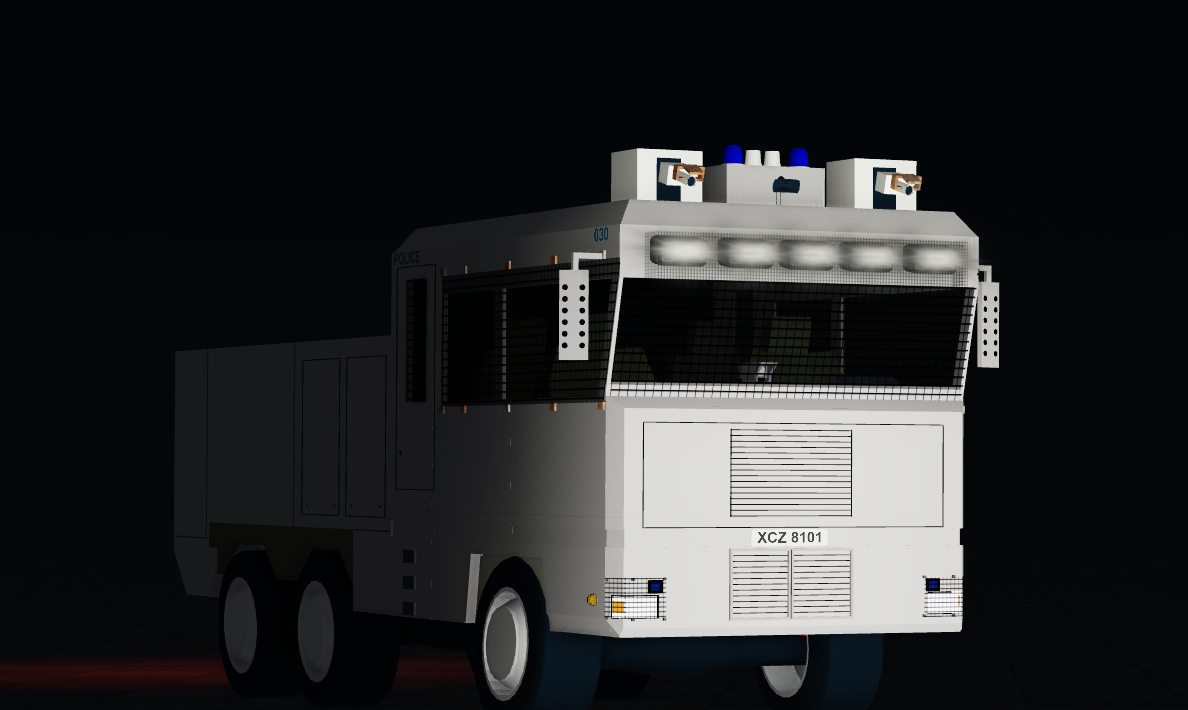 PSNI Water Cannon – Clearly Development