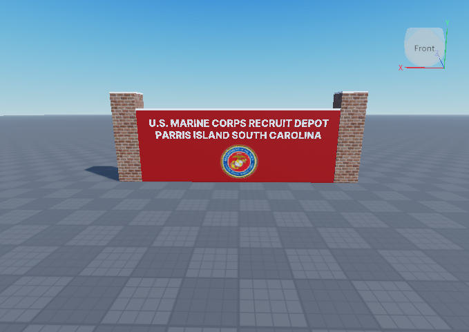 USMC Gate + Sign – Clearly Development