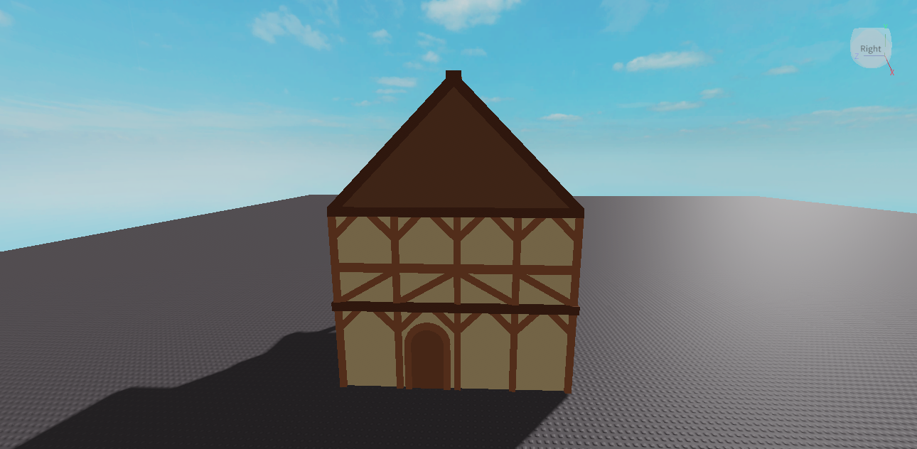 medieval port town house – low poly – cartoon style – Clearly Development