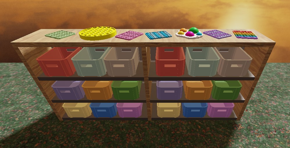 Storage Cabinet with Fidget Toys – Clearly Development