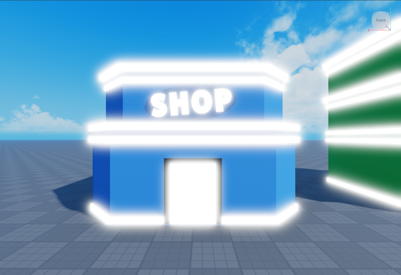 Low Poly ROBLOX Simulator Shop & Upgrade Building – Clearly Development