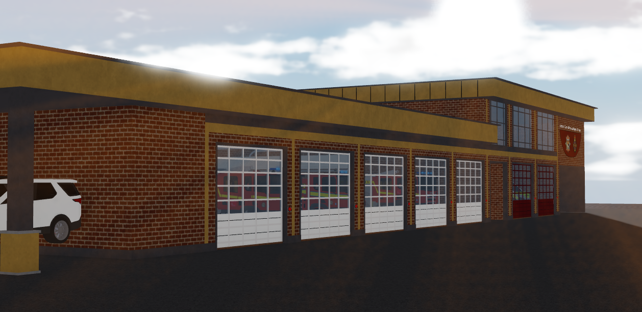 Fictional Fire Station 7 bays [CARS NOT INCLUDED] – Clearly Development