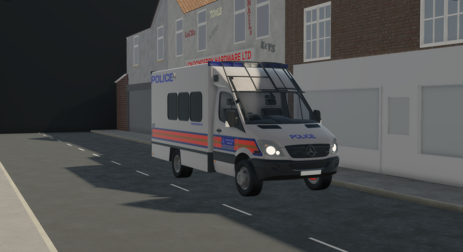 Metropolitan Police Mercedes Sprinter Box Van Mesh TSG – Clearly ...