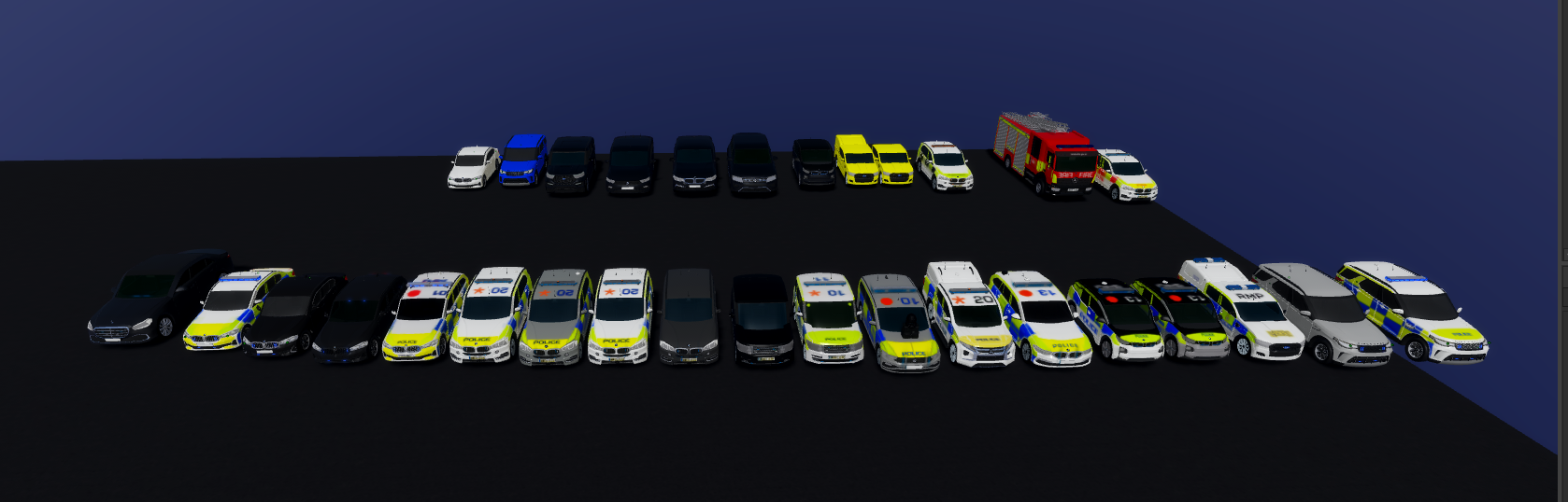 Huge roleplay car pack includes 31 cars both civilian and emergency ...