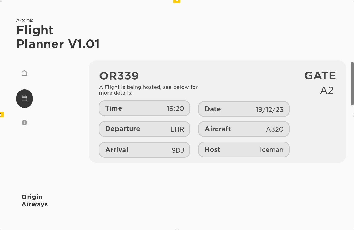 Flight Planner UI – Clearly Development