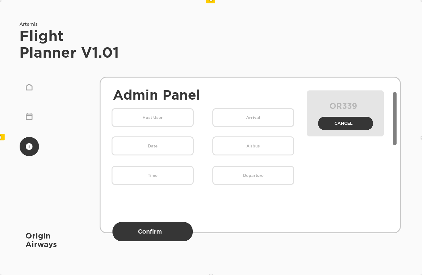 Flight Planner UI – Clearly Development