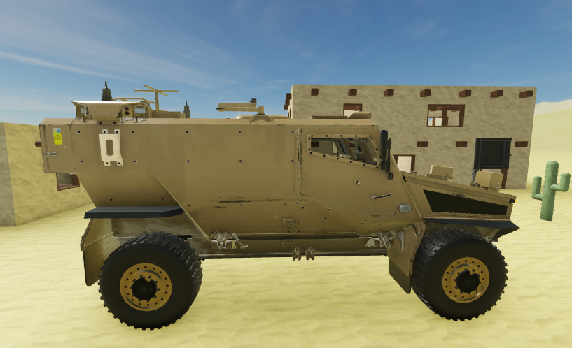 Armor Car Foxhound Vehicle Scripted – Clearly Development