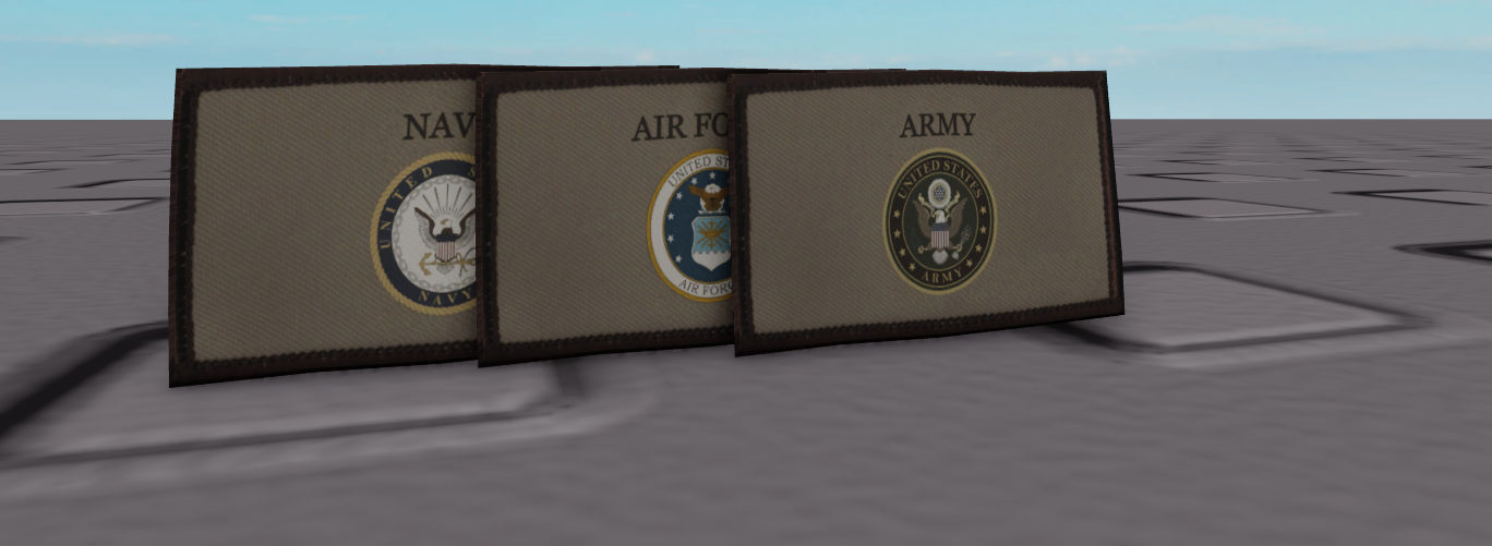 PATCH PACK: Army, Navy, And Airforce – Clearly Development