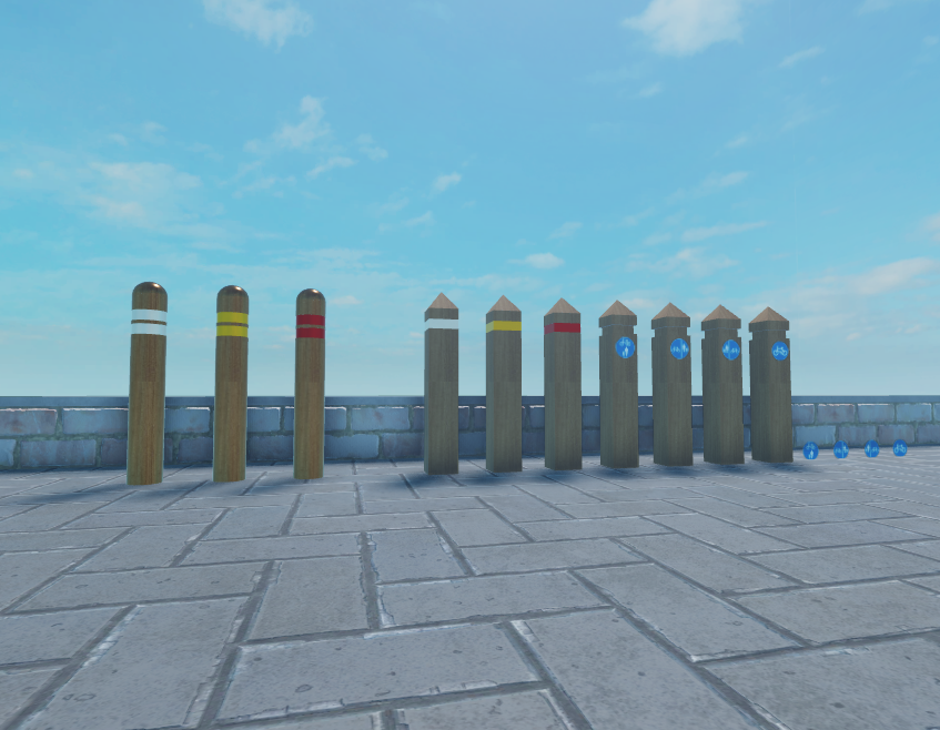 UK Outdoor Pavement Path Walkway Bollards – Including Extra Cycle Path Bollards and Signs ...