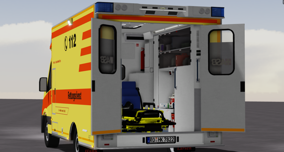 German Fahrtec ambulance pack (SCRIPTED&ANIMATED) – Clearly Development