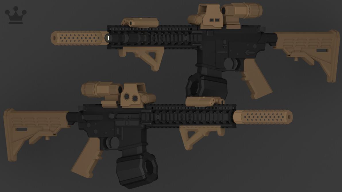 *HUGE SALE* Rasking’s Complete M4 Low Poly Pack – Clearly Development