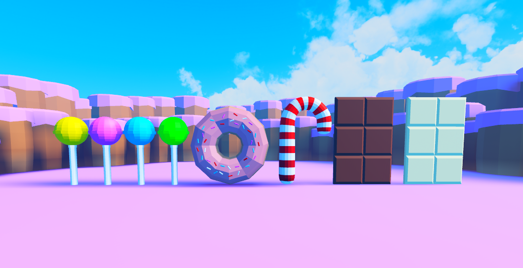 LowPoly Candy AssetPack with Candy Theme Terrain – Clearly Development