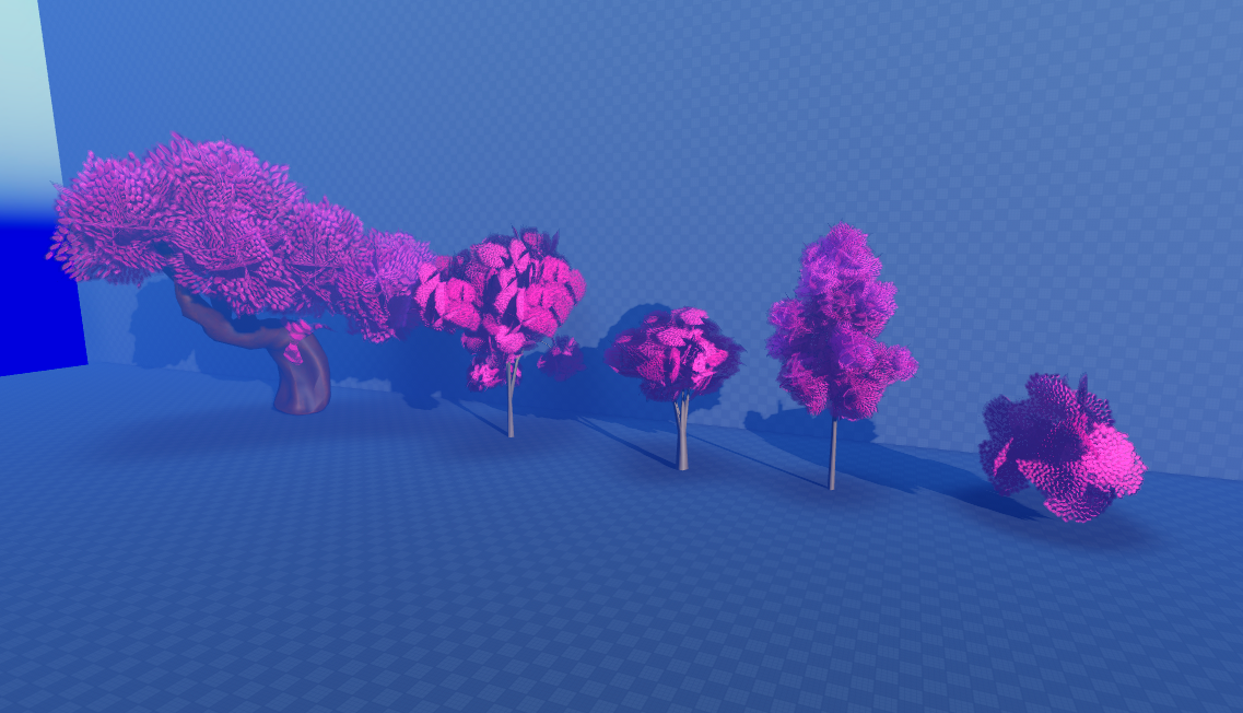 Stylized Pink Ghibli Style Tree Pack – Clearly Development