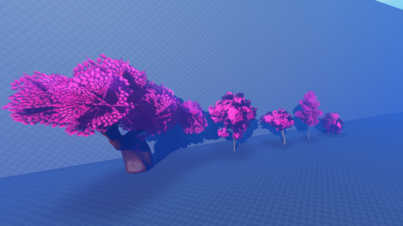 Stylized Pink Ghibli Style Tree Pack – Clearly Development
