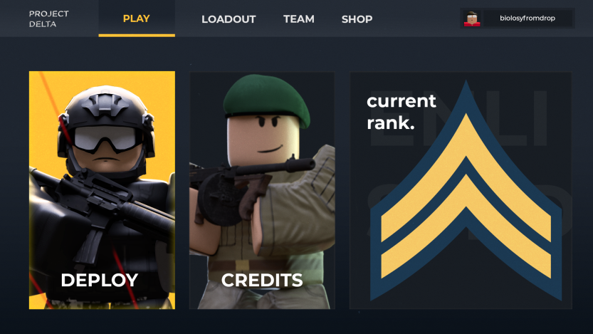 Project Delta Combat Menu – Clearly Development
