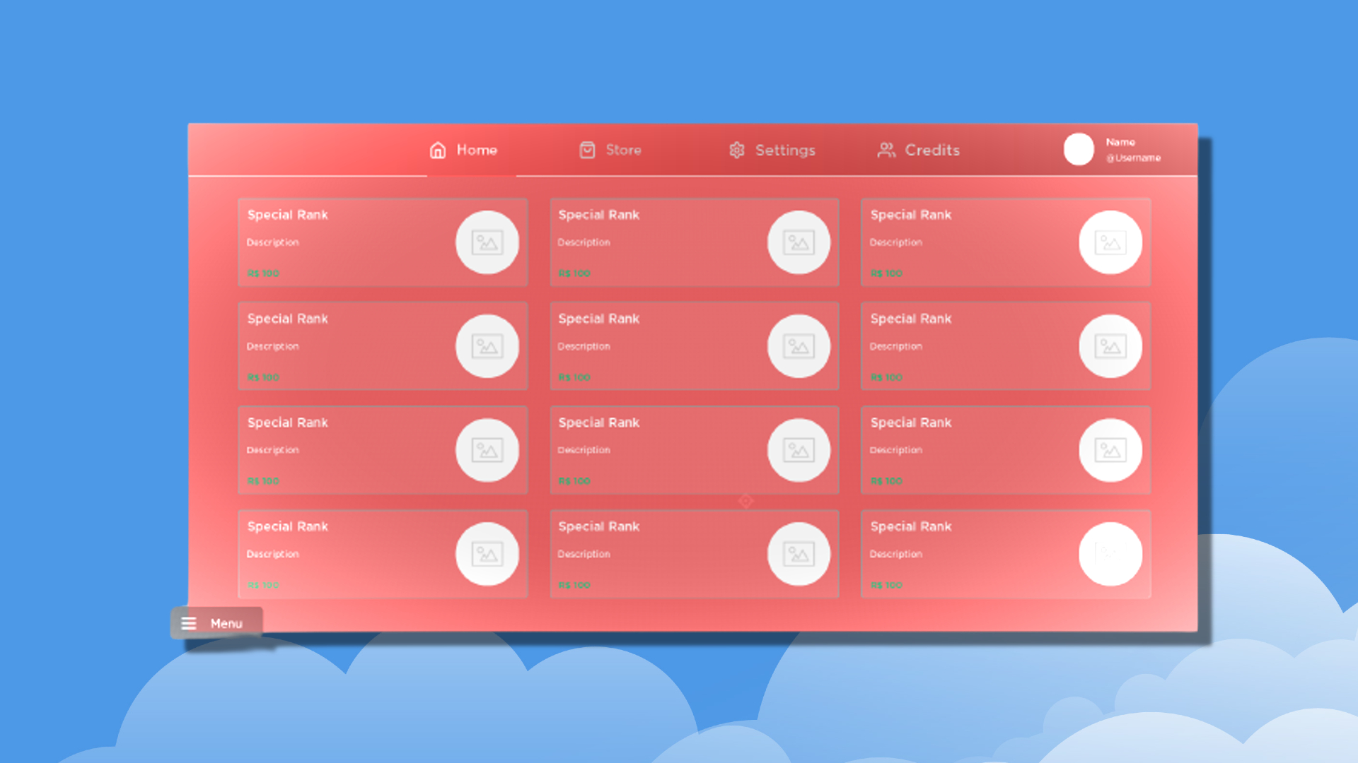Radiant Main Menu UI – Clearly Development