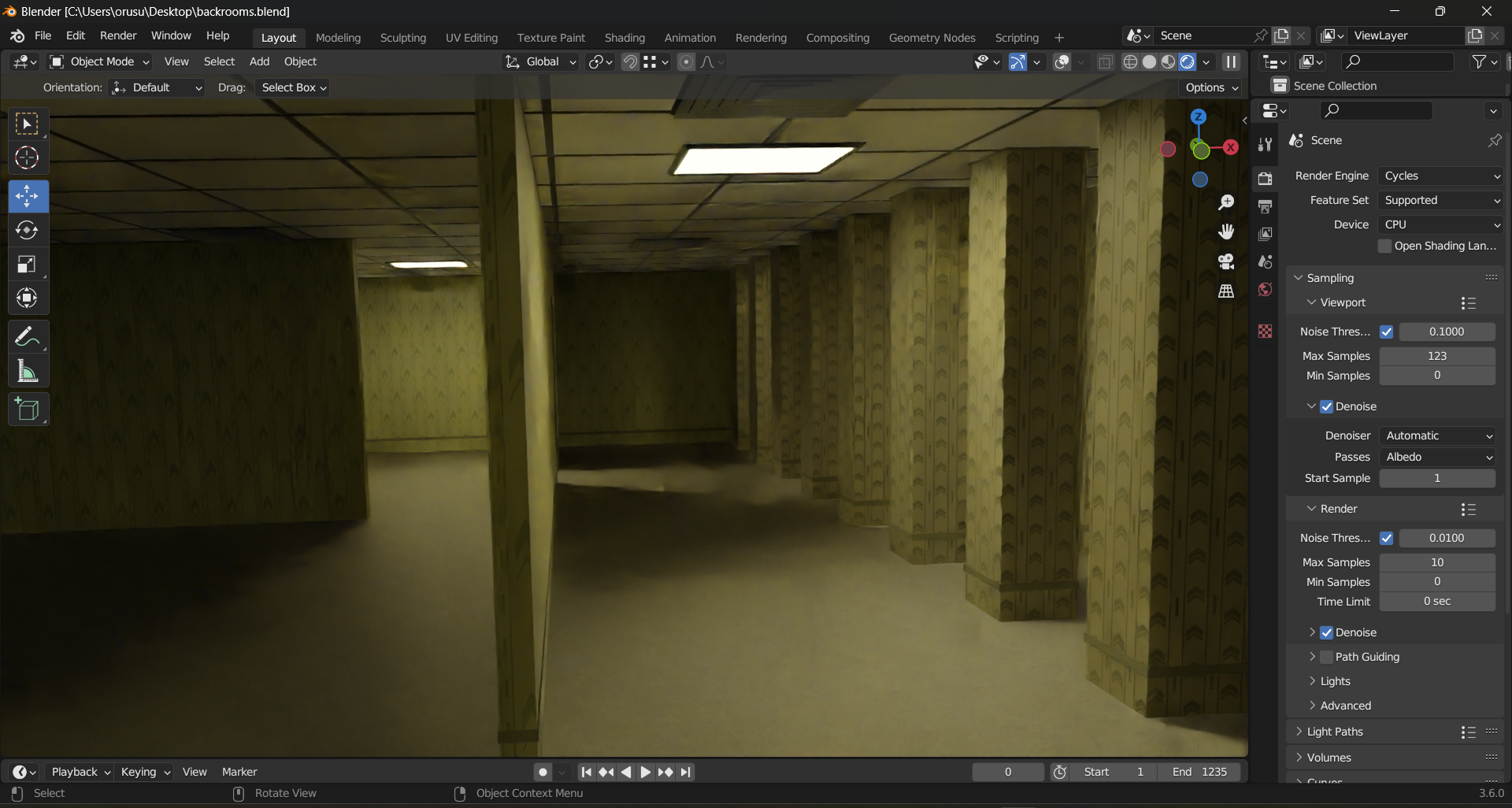 Realistic Backrooms Asset with Realistic rigged Howler – Clearly ...