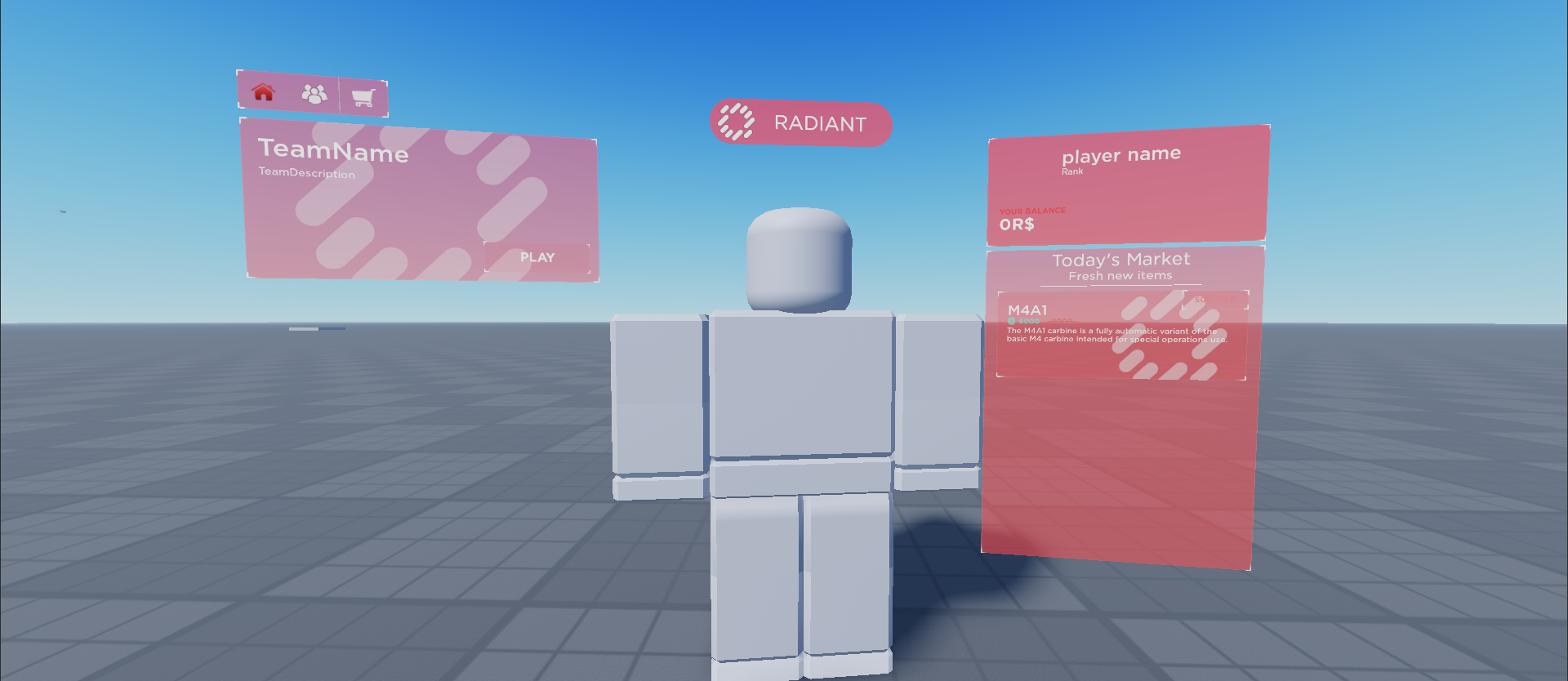 Project Radiant UI – Clearly Development