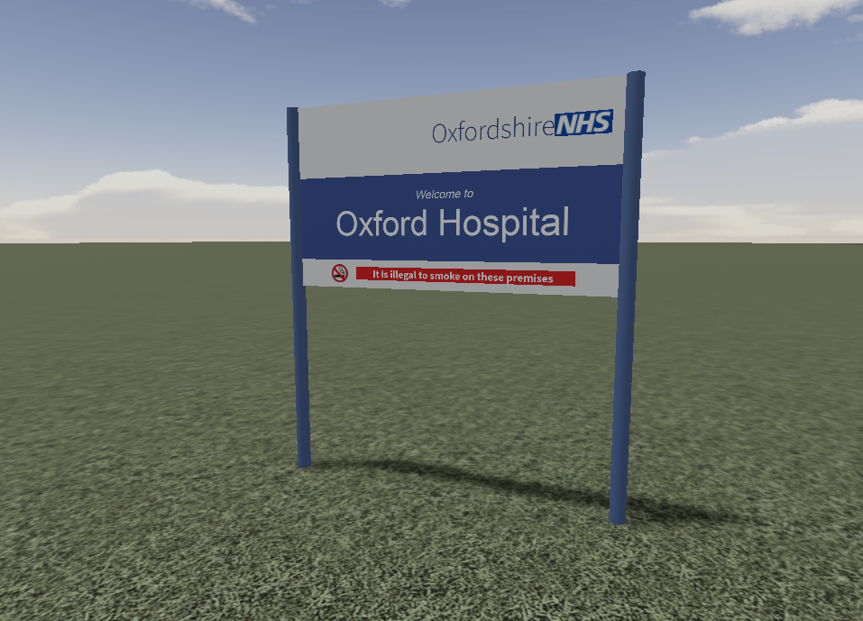 NHS Hospital Sign – Clearly Development