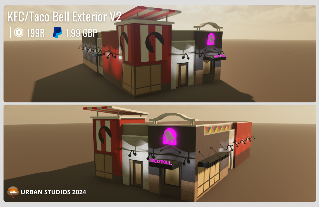 KFC/Taco Bell Exterior V2 – Clearly Development