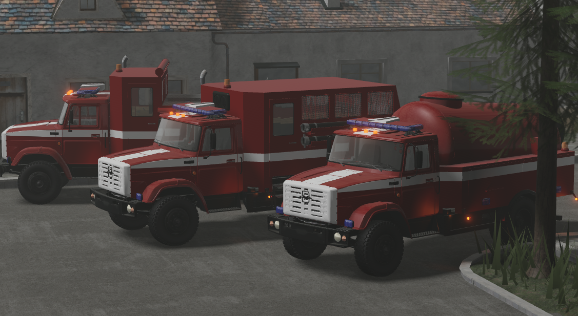ZIL-4331 Fictional Fire Trucks Pack – Clearly Development