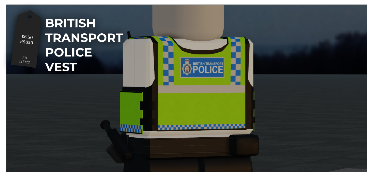 British Transport Police – Response Vest – Clearly Development