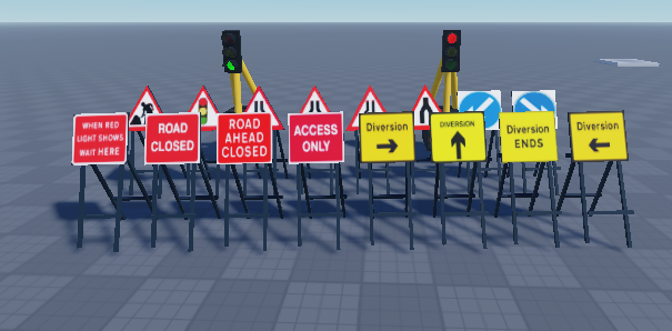 Road Signs And Traffic Lights Pack – Clearly Development
