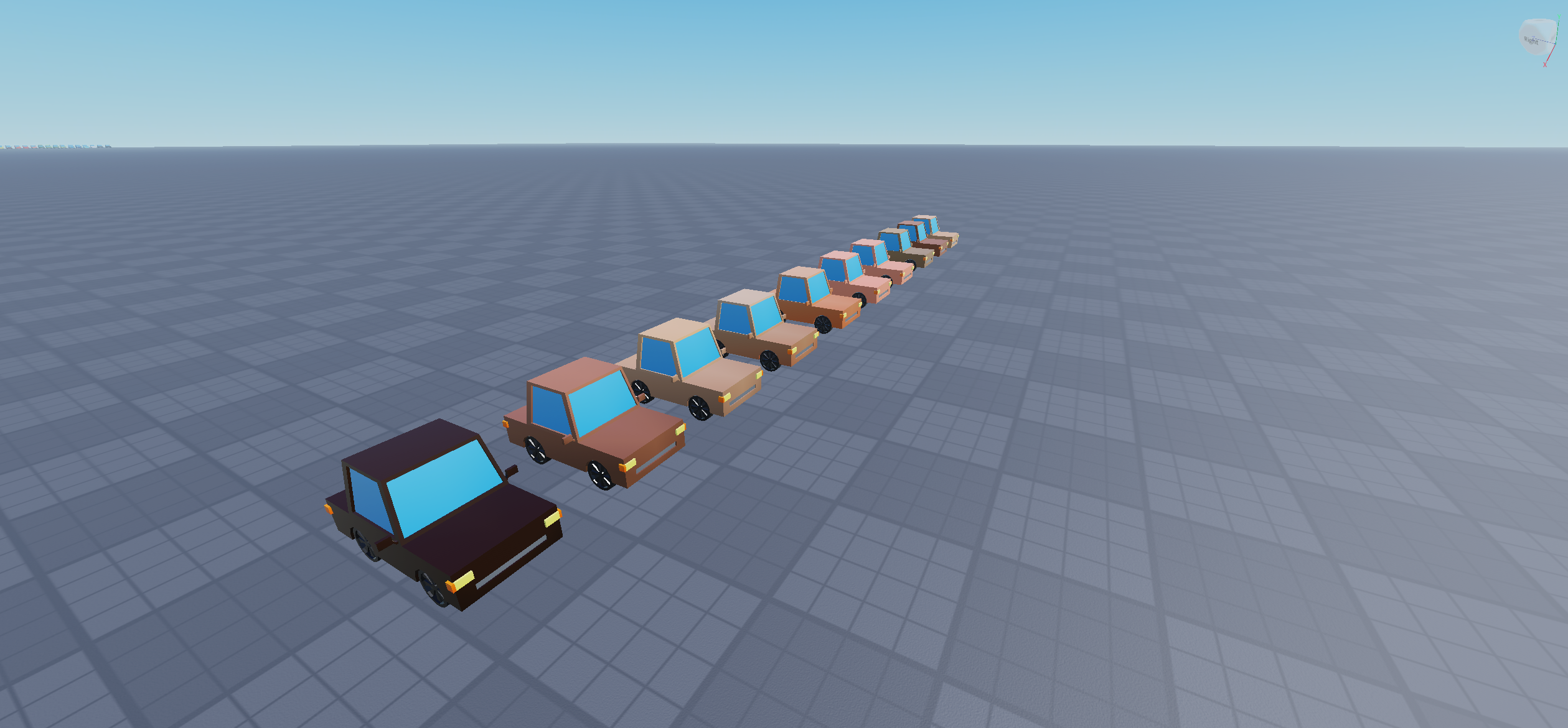 Low poly car pack vol4 – 10 different colors car – Clearly Development