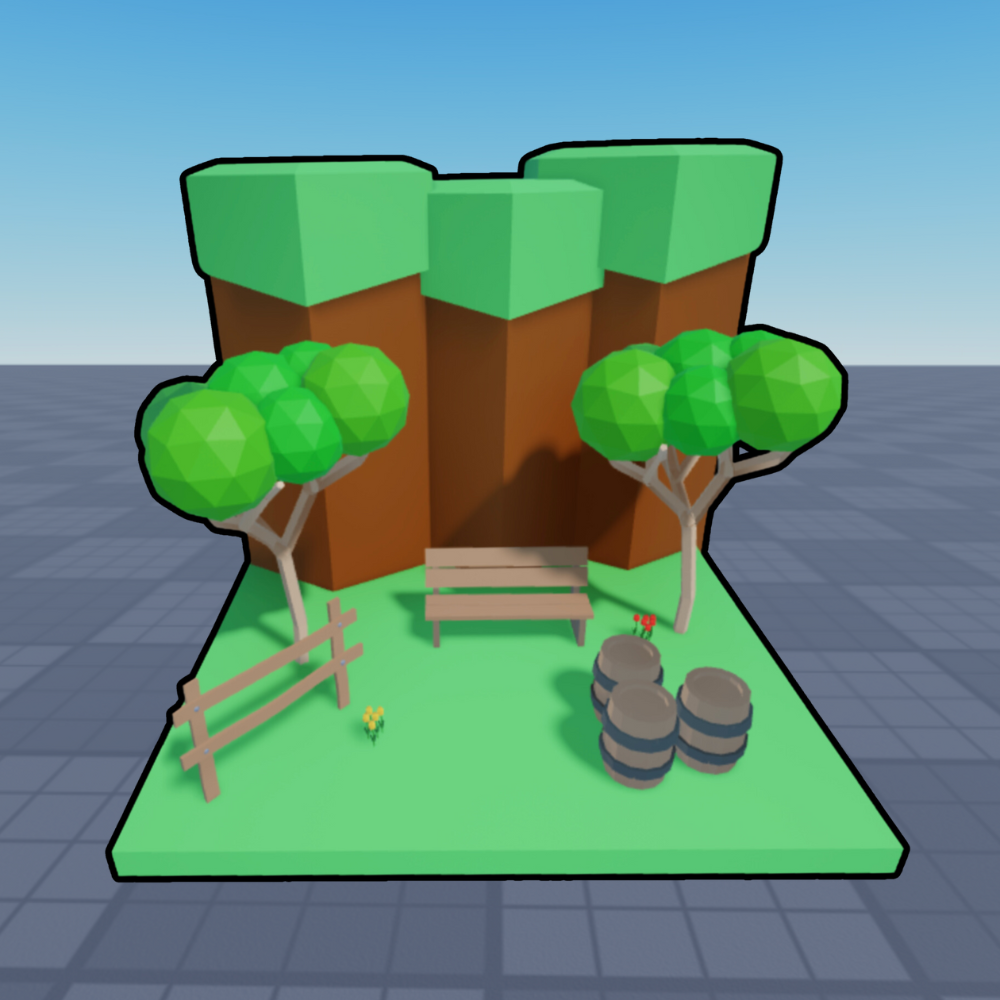 Forest asset parts for Roblox – Clearly Development