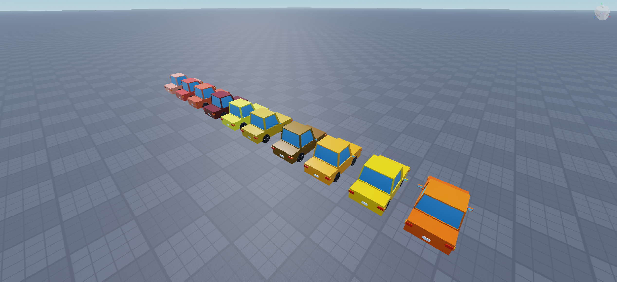 Low poly car pack vol3 – 10 different colors car – Clearly Development