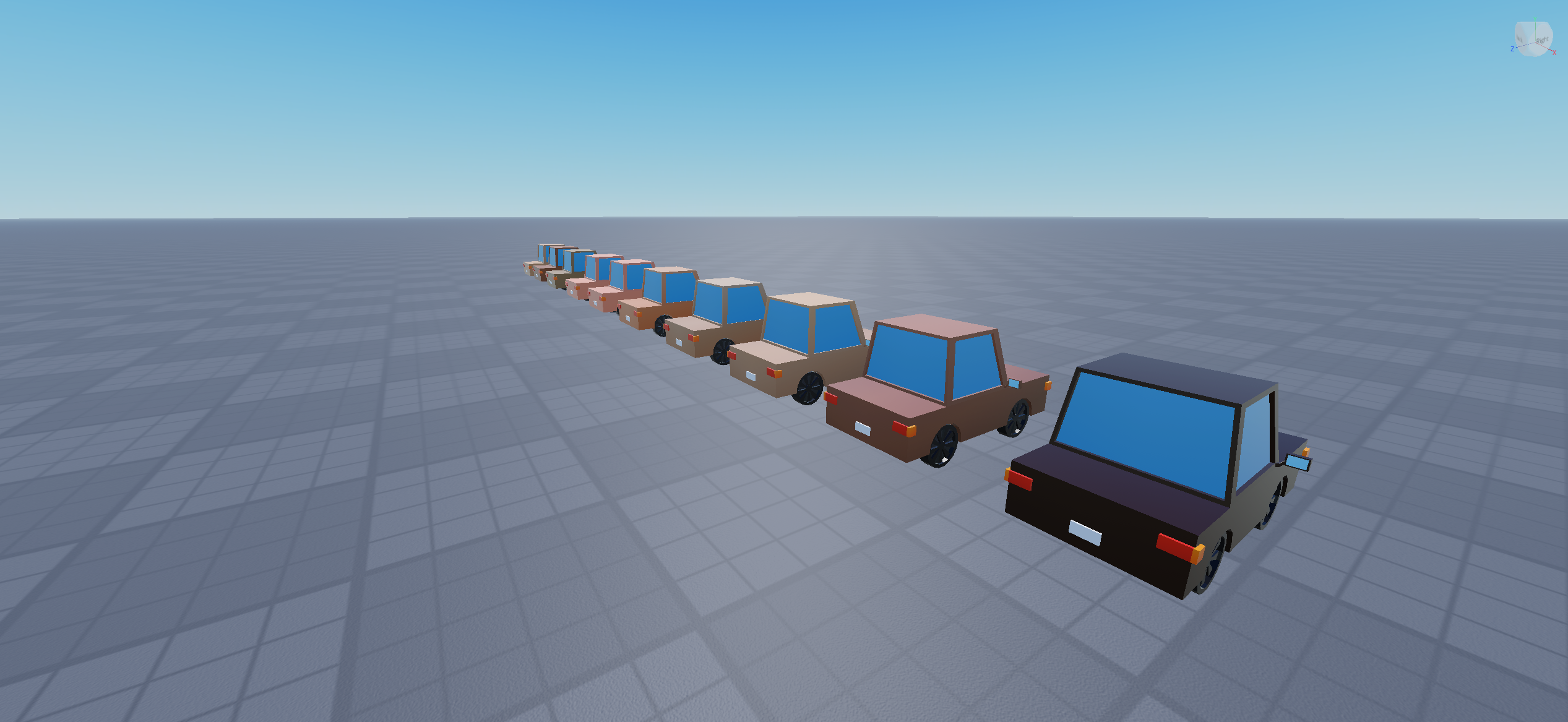 Low poly car pack vol4 – 10 different colors car – Clearly Development