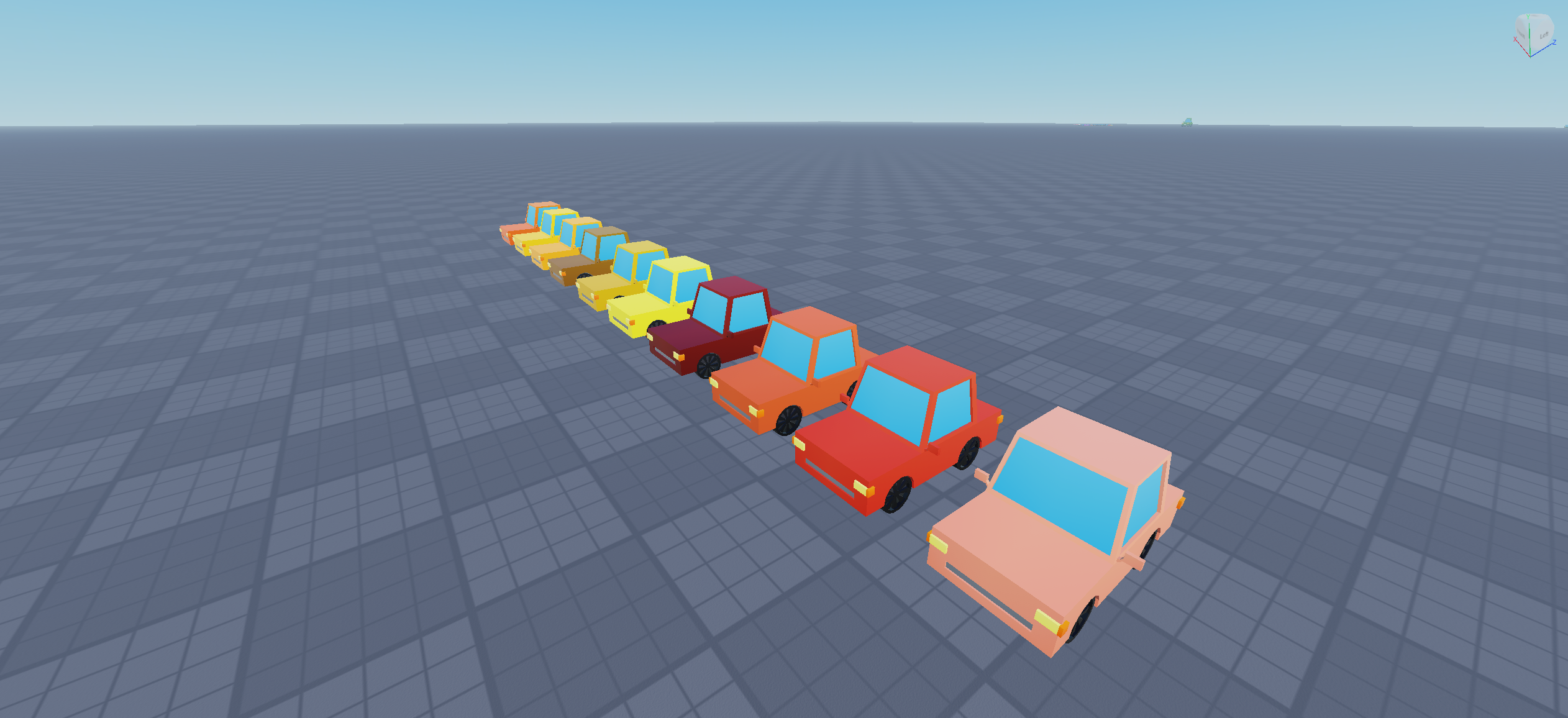 Low poly car pack vol3 – 10 different colors car – Clearly Development
