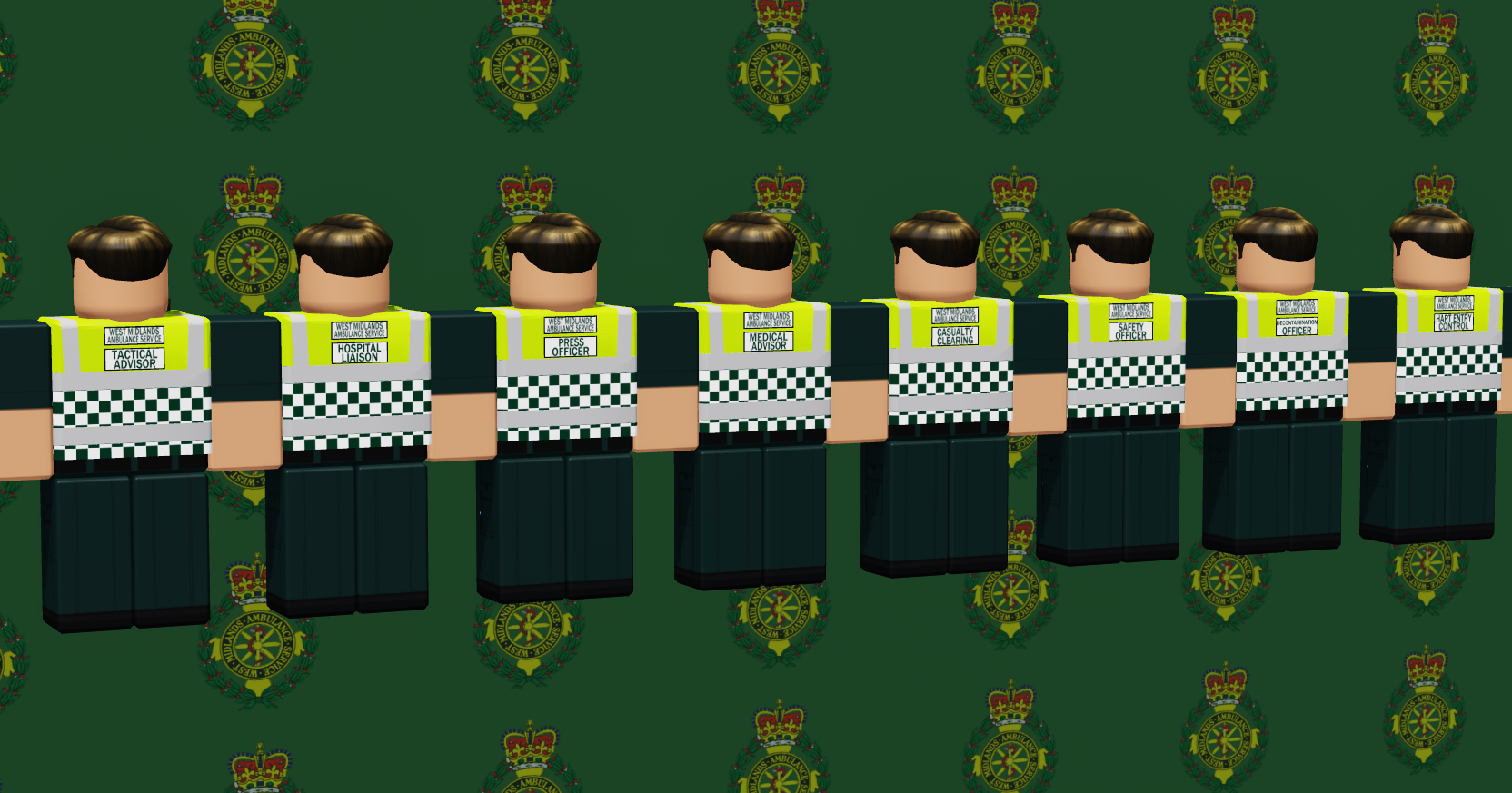 Ambulance Service – Generic Tabards – Clearly Development