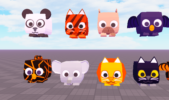 34 high quality roblox simulator pets. – Clearly Development