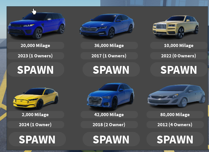 Car Spawner – Clearly Development