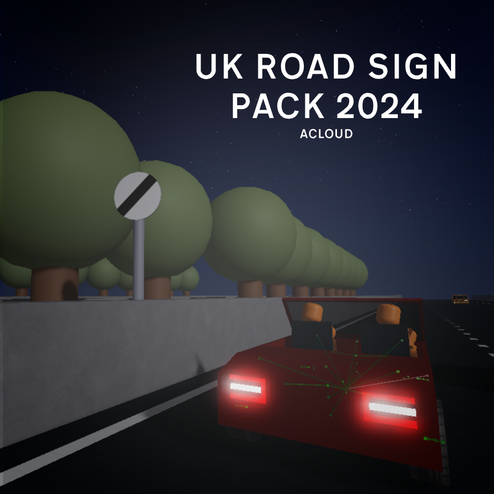 UK Road Signs Pack – Perfect For RP Games – Clearly Development