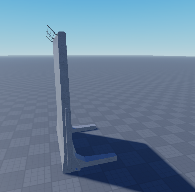 Large Concrete Barricade (RESIZABLE) – Clearly Development