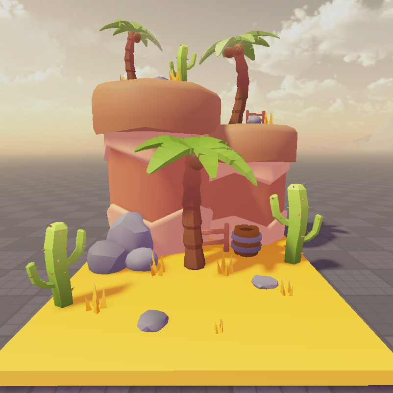 Low Poly Desert Assets Pack – Clearly Development