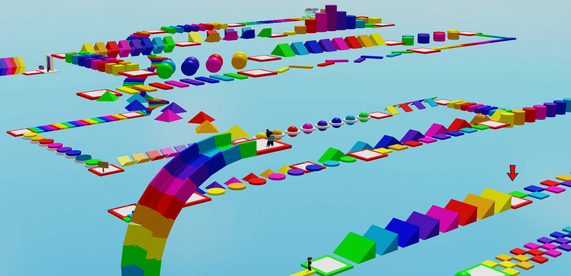 Rainbow Easy Obby – Clearly Development