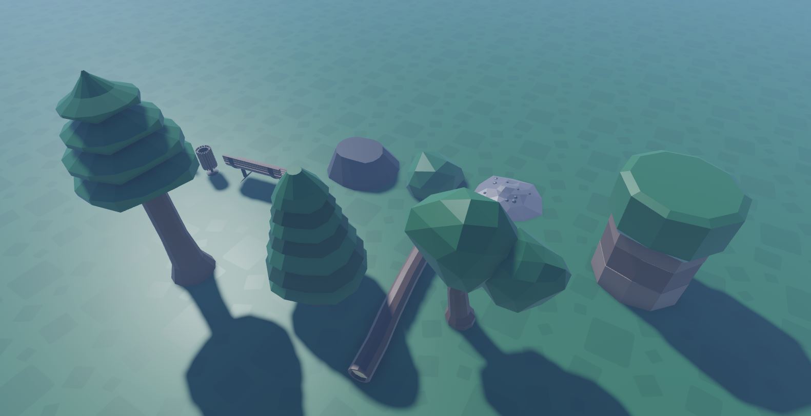 Low Poly Forest pack 10+ Models – Clearly Development