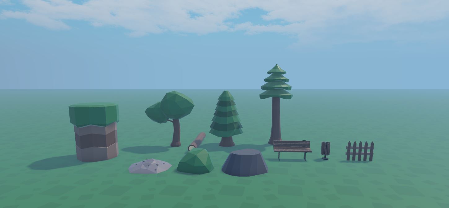 Low Poly Forest pack 10+ Models – Clearly Development