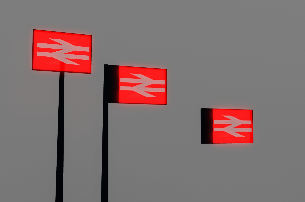 Vintage British Rail Double Arrow Sign Pack – Clearly Development