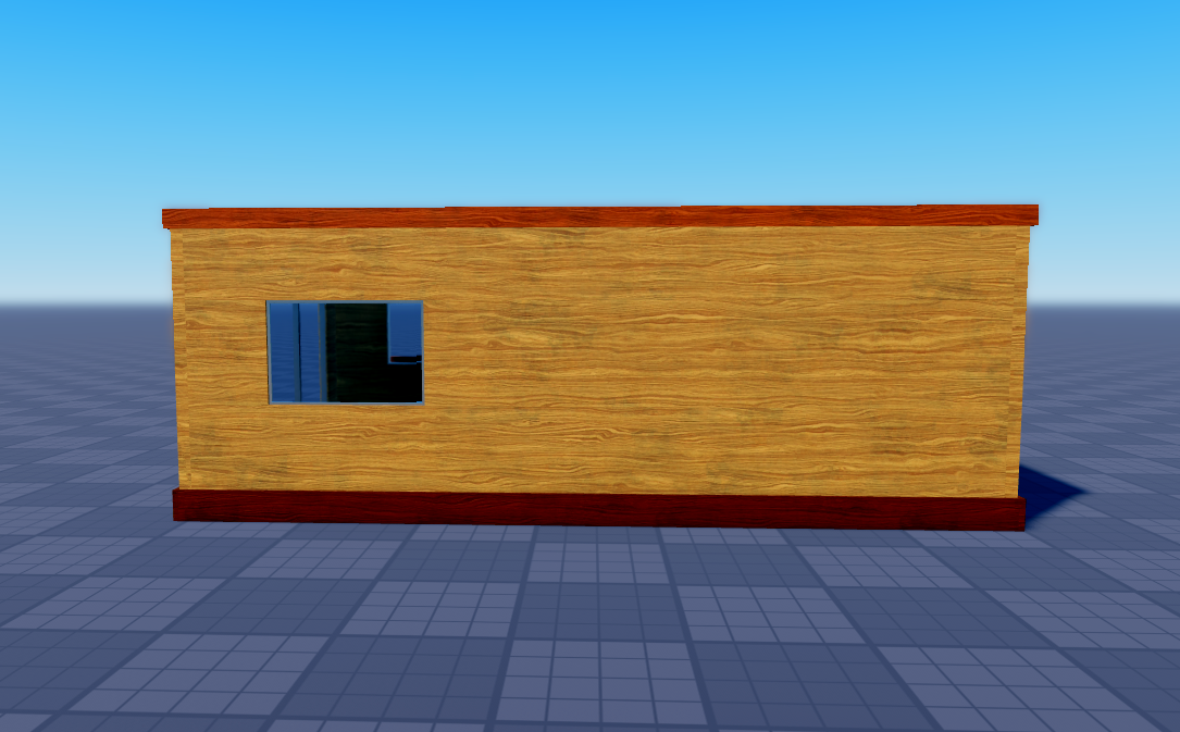 Simple House Without Furniture, Without Doors and Without Lighting ...