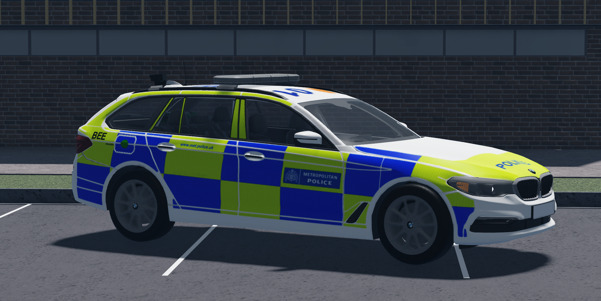UK BMW 5 Series Touring Metropolitan Police Car RTPC – Clearly Development