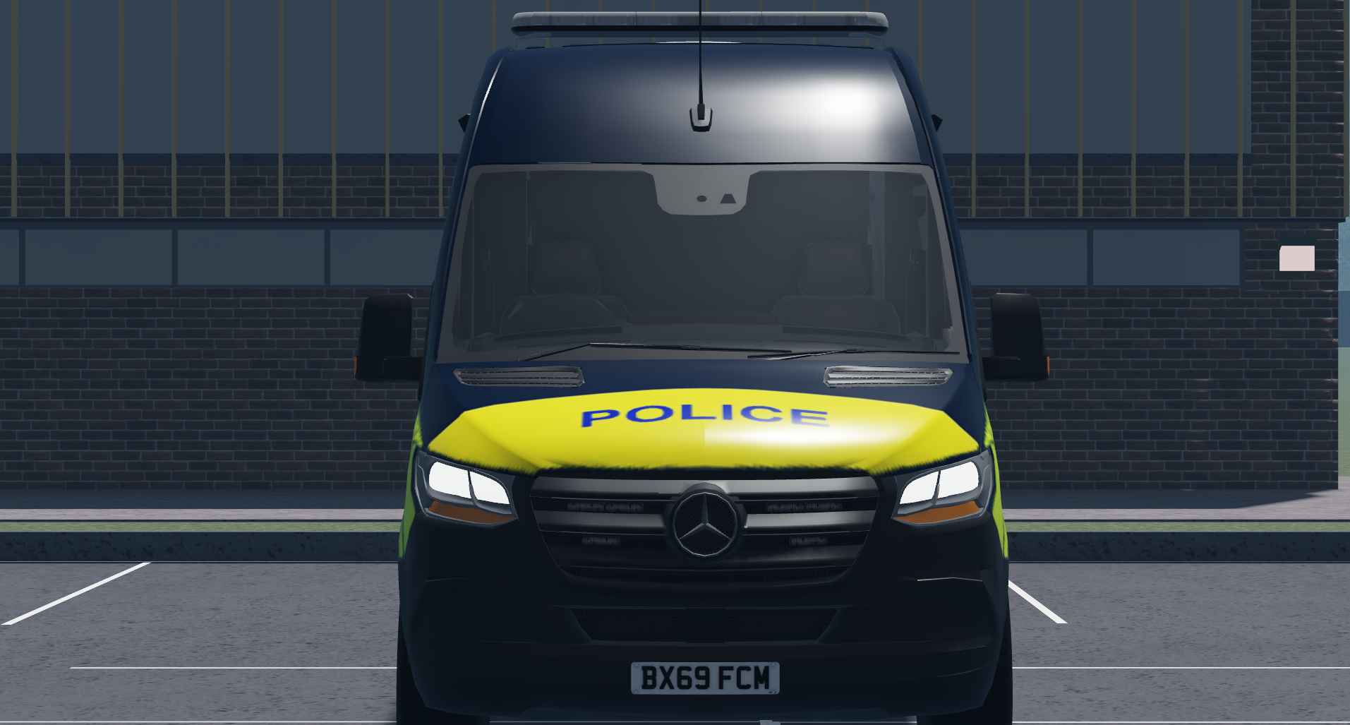 UK Mercedes Sprinter TSG Metropolitan Police Van – Clearly Development