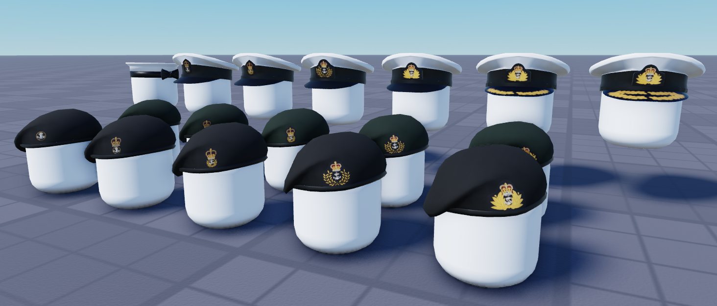 Royal Navy Cap, Beret and Uniform Pack – Clearly Development