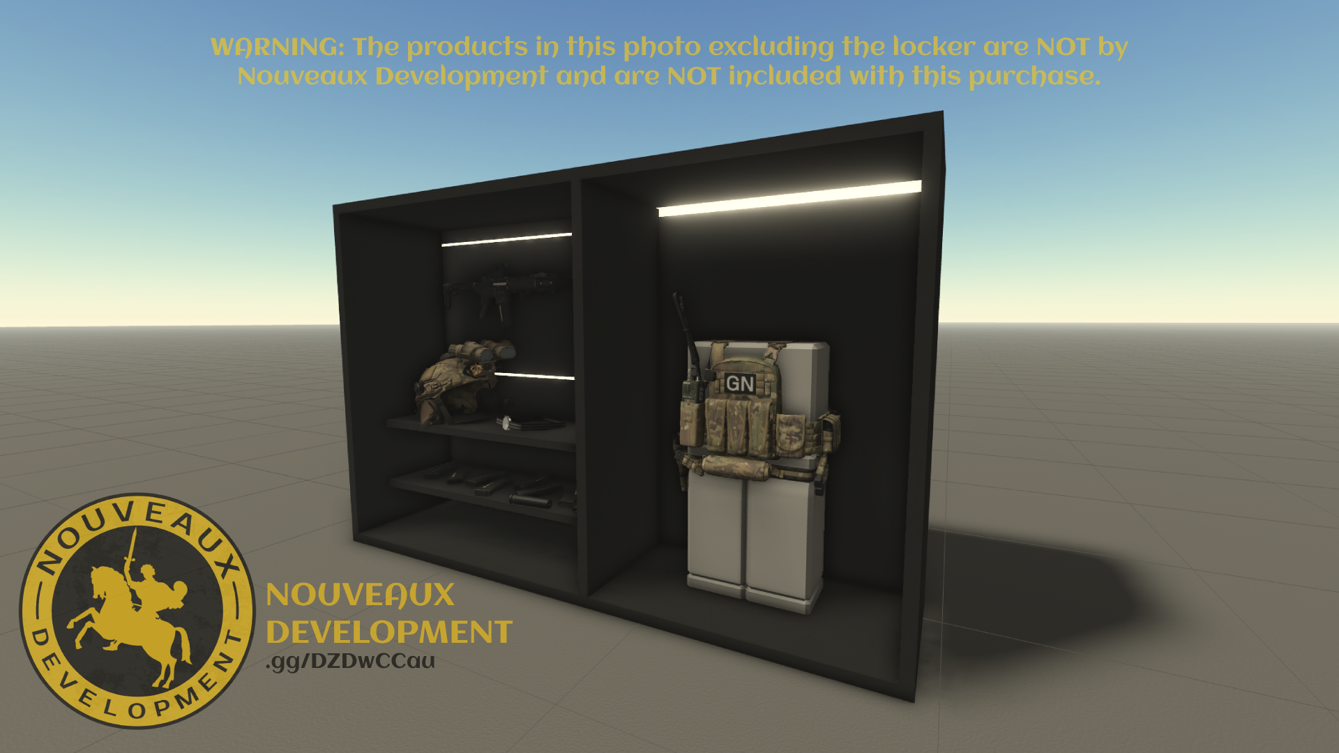 Military Locker With White LED Strips – Clearly Development