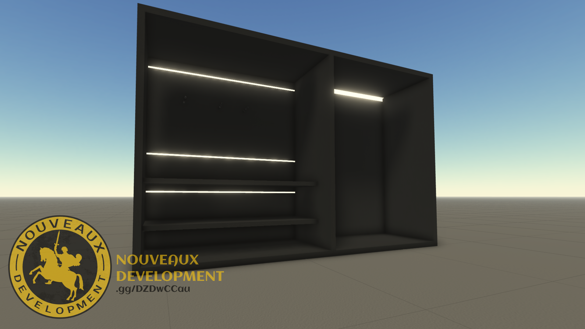 Military Locker With White LED Strips – Clearly Development