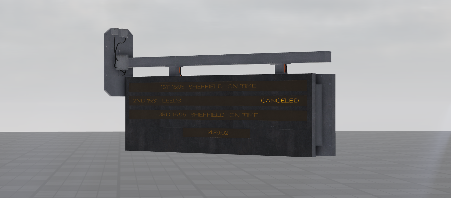 Destination Board [Animated] [No Pole] – Clearly Development